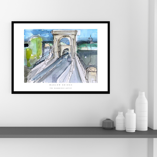 Buy MARLOW BRIDGE ART PRINT | Prints & Interiors by The Hambridge Artist