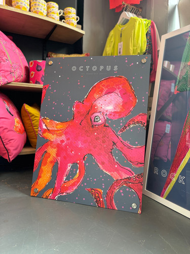 Buy OUTDOOR OCTOPUS SLATE ART PRINT A1 SIZE | Prints & Interiors by The ...