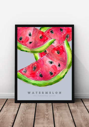 Buy WATERMELON ART PRINT UNFRAMED | Prints & Interiors by The Hambridge ...