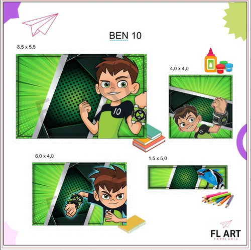 BEN 10 | Etiquetas Escolares