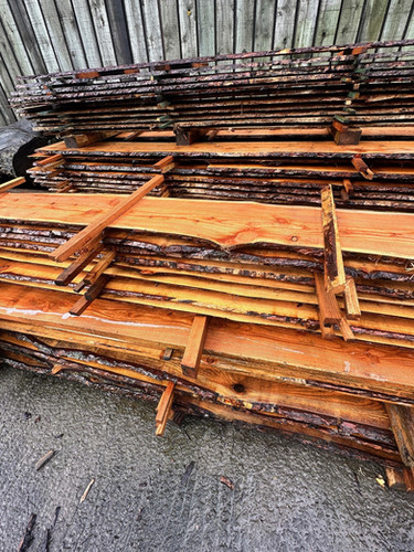 Larch waney edge boards | Milledwoodcompany
