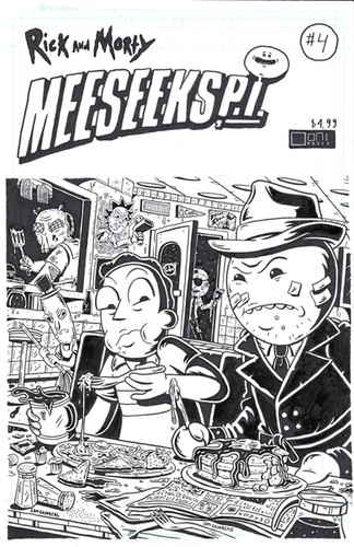 Sam Grinberg - Rick and Morty Issue 4 - Variant Cover | Athenaeum Comic Art