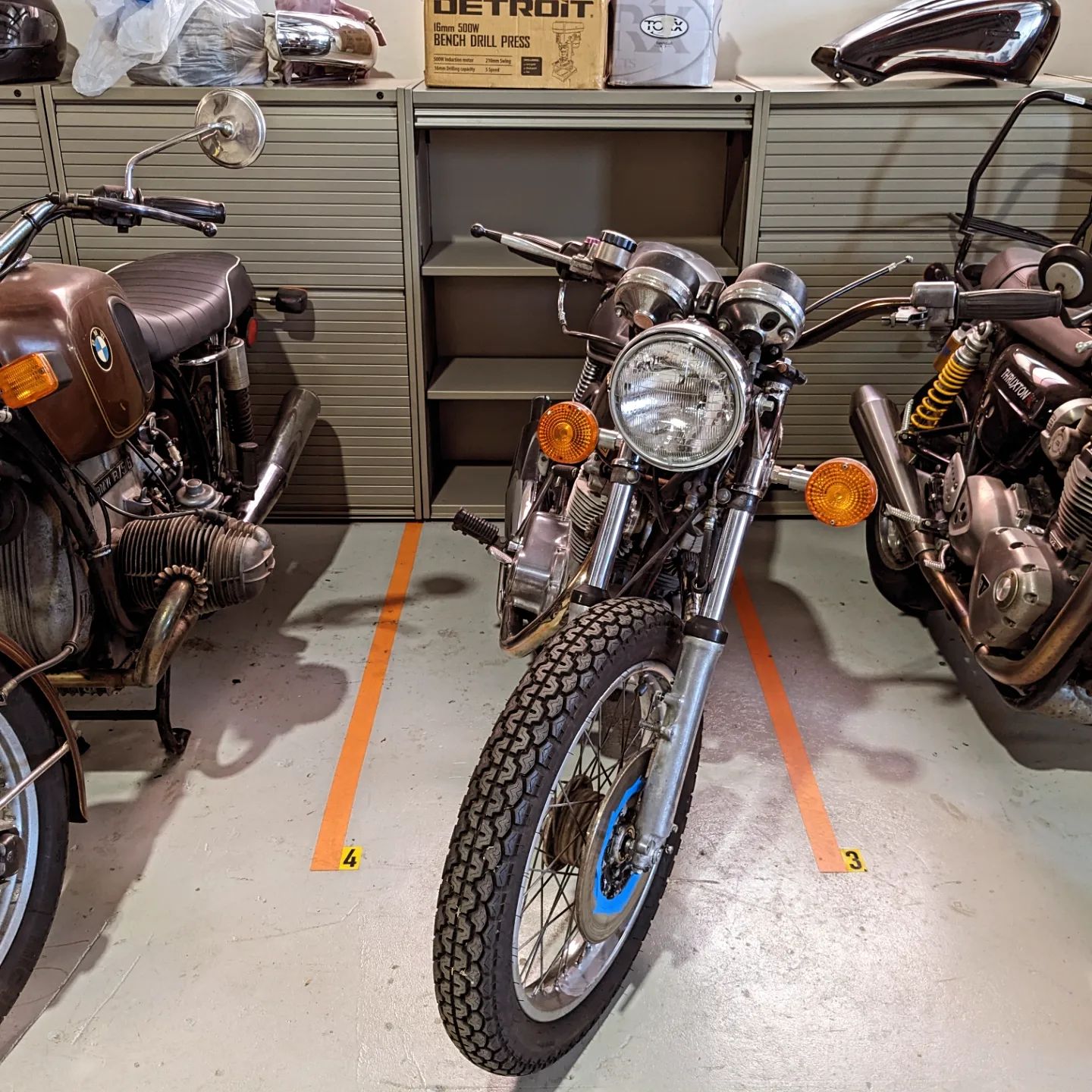 Motorcycle Storage | Machine Alley DIY Motorcycle Workshop & Social ...