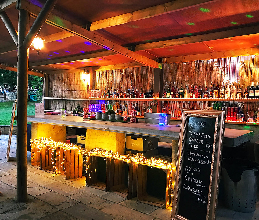Chin Chin Mobile Bar Service at Richard & Cara's Farm Wedding in Woodm