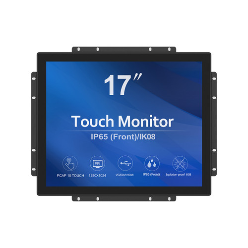 17 inch Flat Screen Touch Monitor Projected Capacitive Touch screens ...