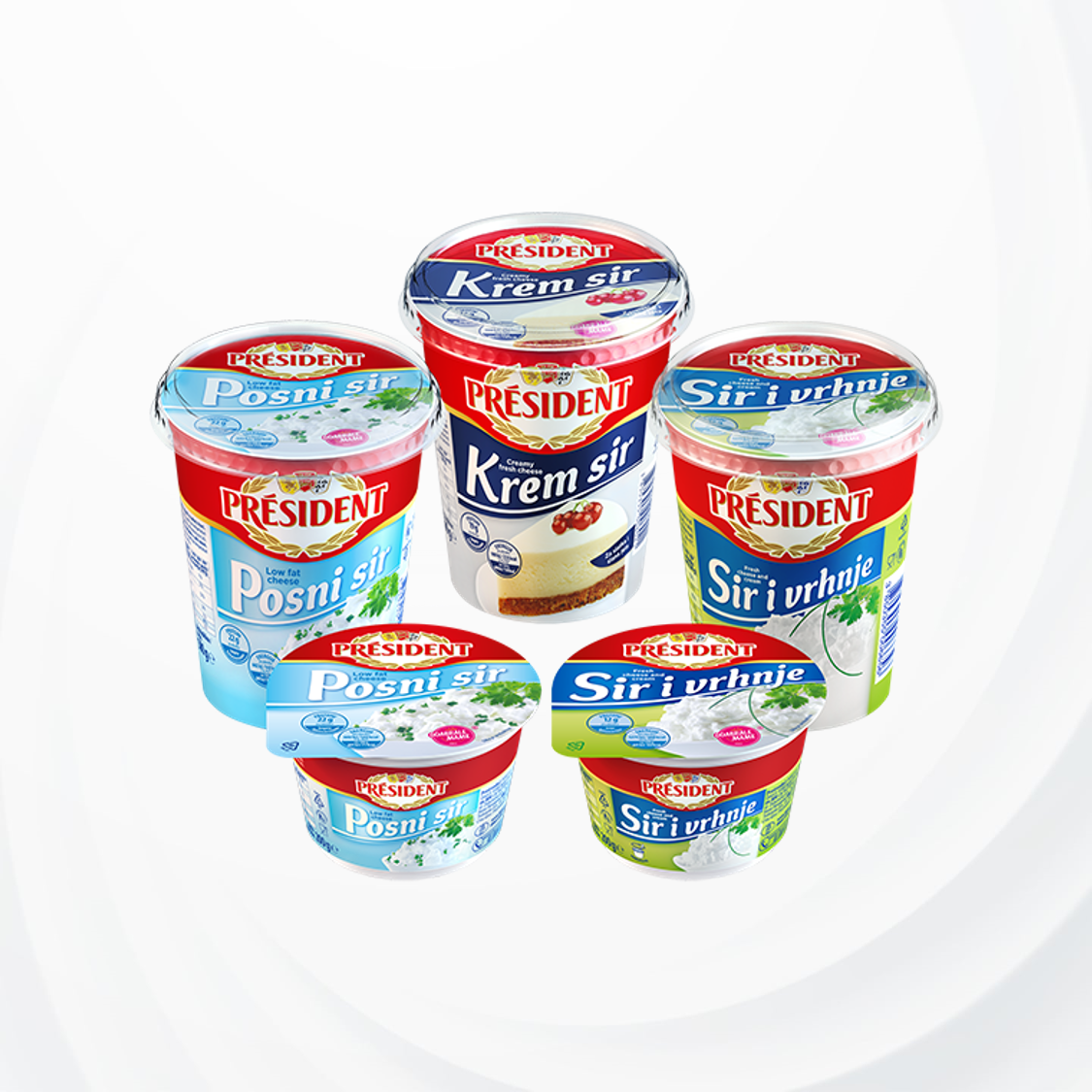 President svježi sirevi