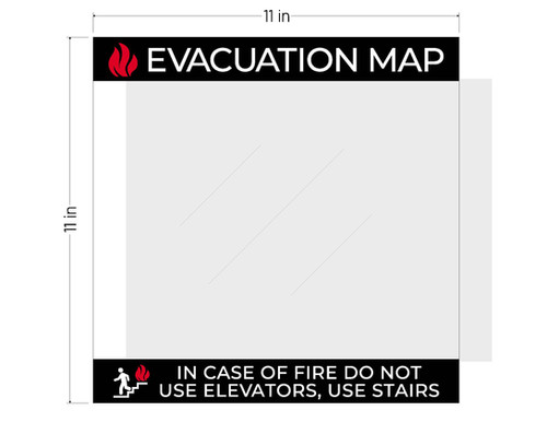 Evacuation Map Sign Holder | Signs PDQ - Store