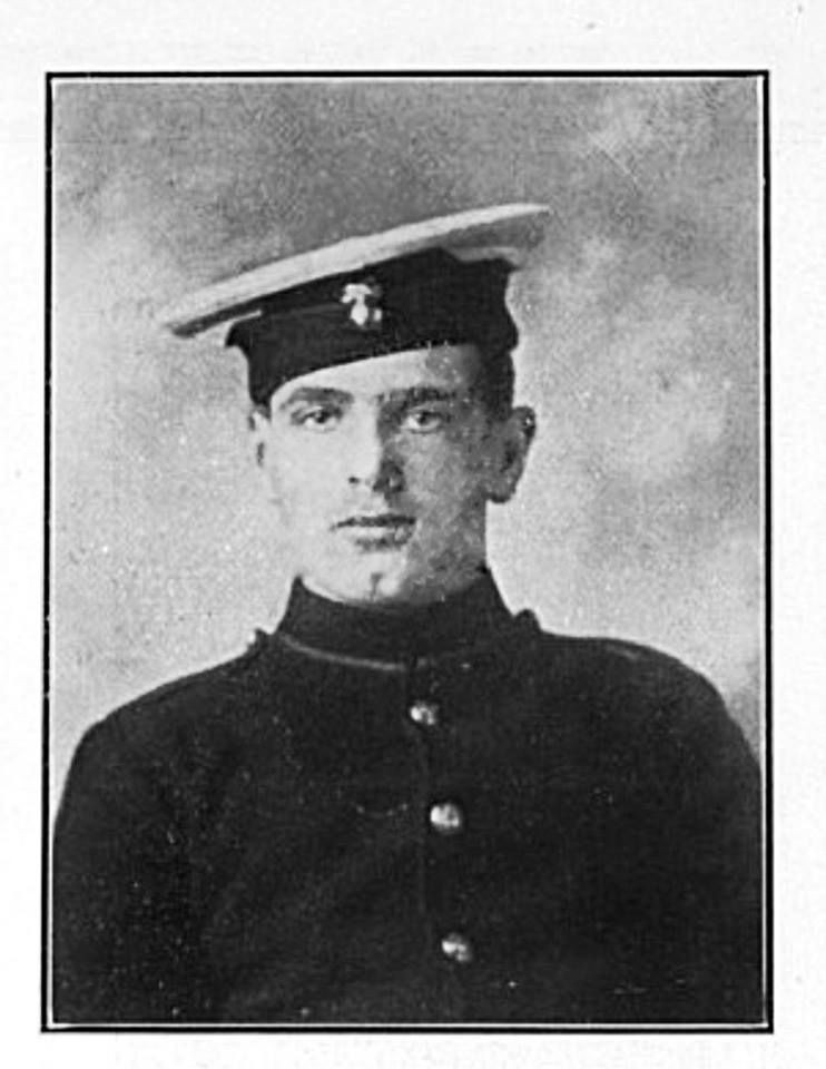 Percy George Franklin. Gunner, Royal Marines Artillery, RMA 12660. HMS ...