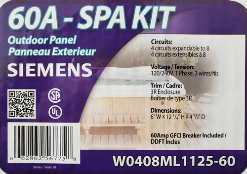GFCI 60 AMP Spa Pack | Pure Home Leisure