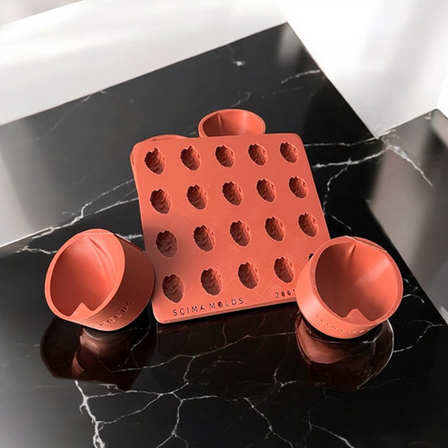 Peach and Seed 3D | Sçima Molds
