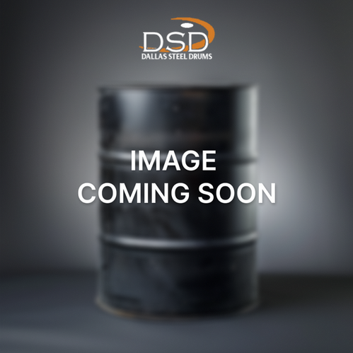 55 Gal Tight Head, Lined, 2" & 3/4" T Fittings, Painted Black/White ...