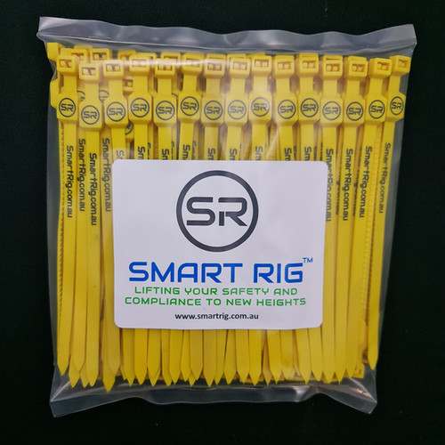YELLOW - Smart Rig Tags - 100 per bag | Smart Rig