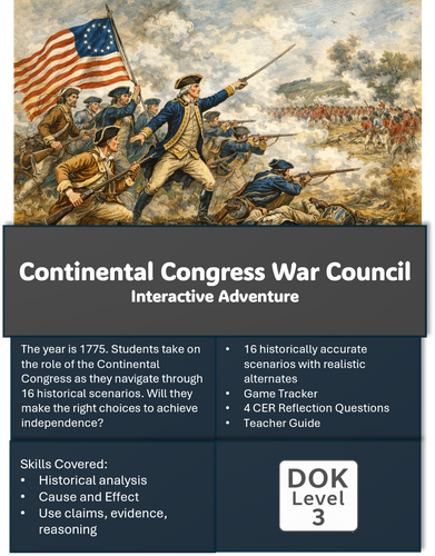 American Revolution Simulation | The History Cat