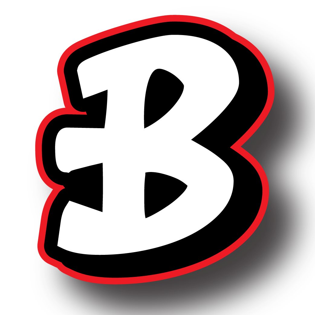 B Logo Red N Black