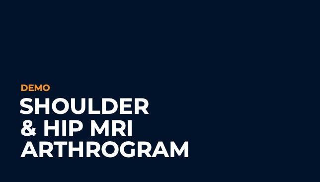 Shoulder and Hip MRI Arthrogram Tutorial | BackTable Demo