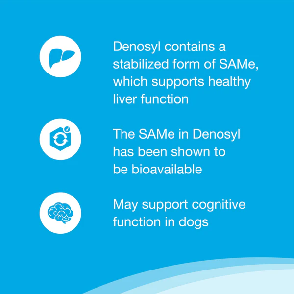 Nutramax Denosyl Liver and Brain Health Supplement for Medium dogs ...