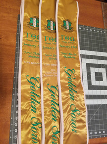 Embroidered Sash Photo Gallery | H Creations EMB