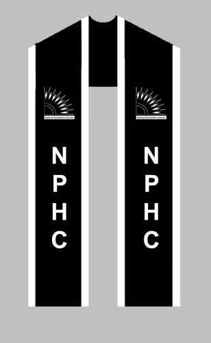 NPHC Satin Graduation Stole | H Creations EMB
