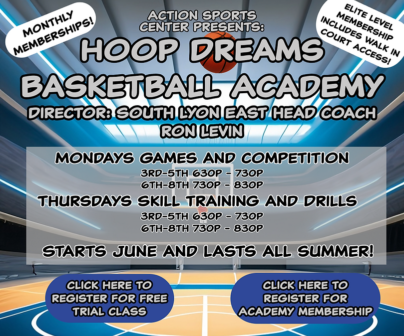 Hoop Dreams Training Membership | Action Sports Center