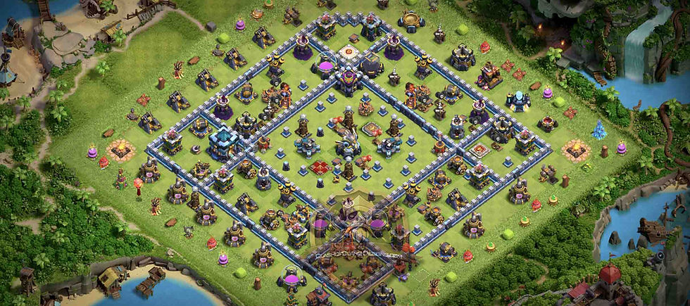 Anti 3 Star TH13 War Base Layout Link