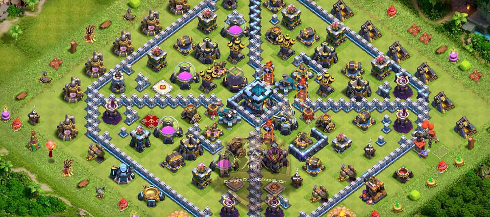 Ultimate Ring War/Trophy Th13 Base Layout Town Hall 13 Anti Everything ...