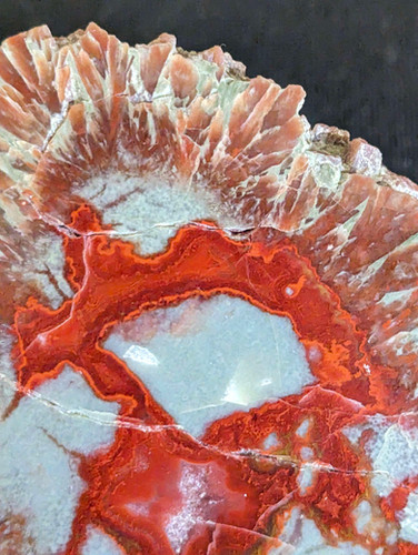 Polished Barite Pseudomorph - Extra Bright Red Fortification ...