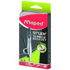 Maped - Math Set Study 10p in Sleeve | JohnDickinson
