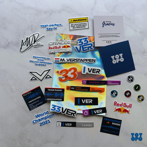 Max Verstappen | 21 stickers | Red Bull | TOTOPO