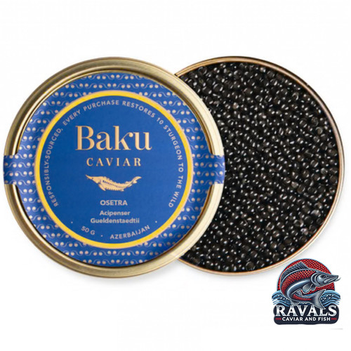 OSETRA ACIPENSER GUELDENSTAEDTII CAVIAR 125g | Ravals Caviar & Fish
