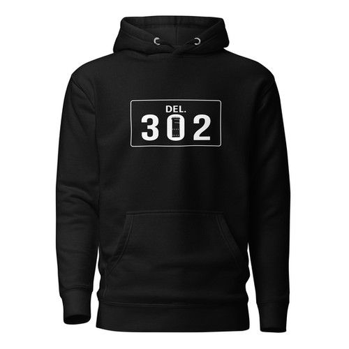 302 Black Tag Premium Unisex Hoodie | 302 Life