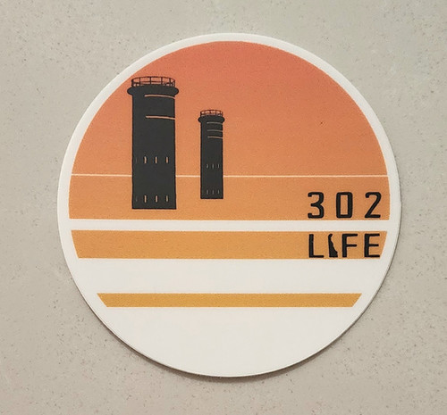 302 Life Tower Sun Sticker | 302 Life