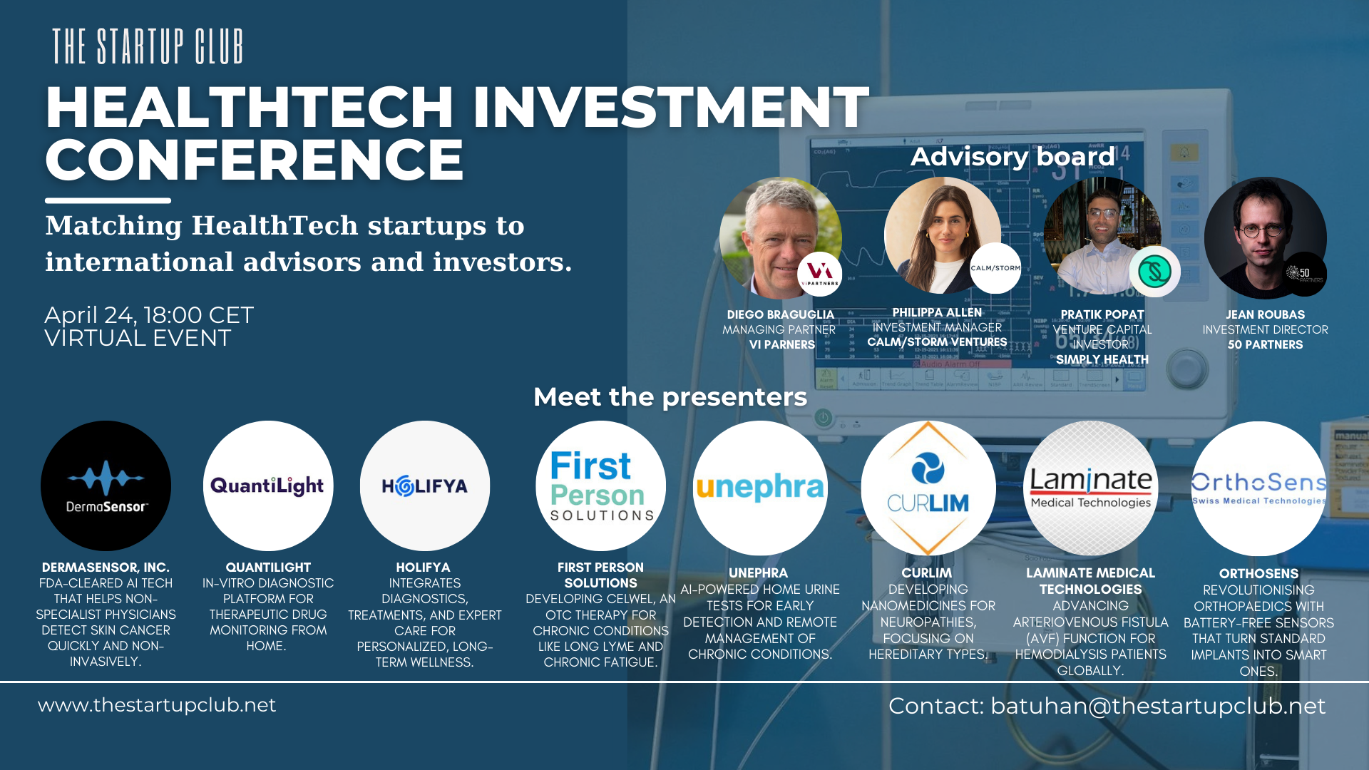 Health Tech Investment Conference | Startupclub