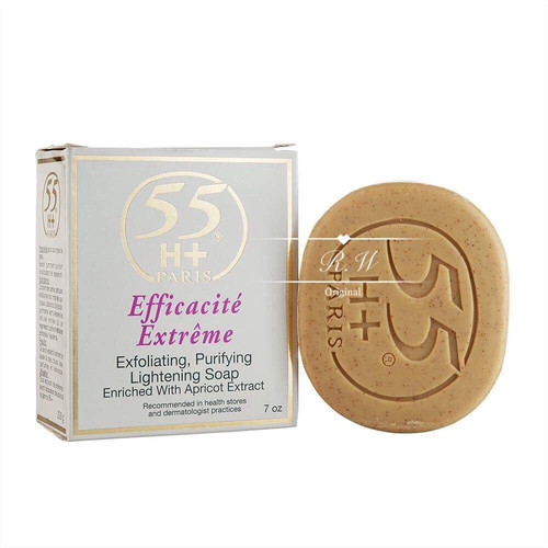 55h+ Paris exfoliating purifying lightening soap with apricot 200g/ 7oz ...