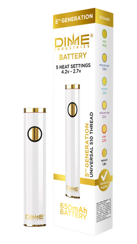 DIME - 5TH GENERATION BATTERY - WHITE | SDFLEET Delivery
