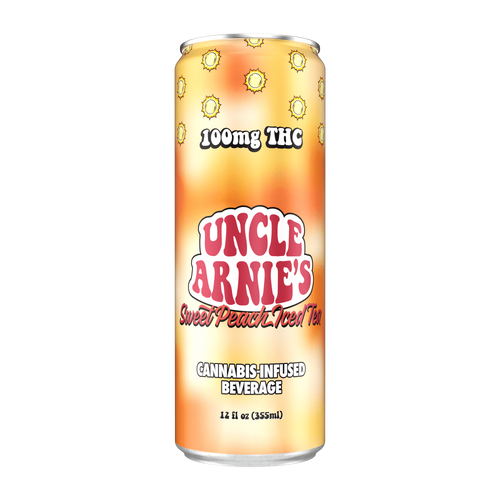 UNCLE ARNIES - 100MG SODA - SWEET PEACH ICED TEA (12OZ) | SDFLEET Delivery