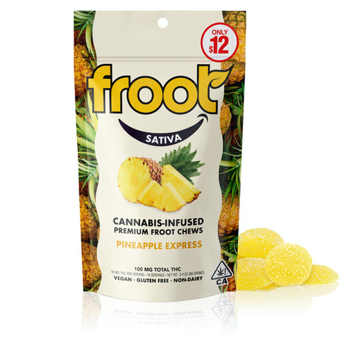 FROOT - 100MG GUMMIES - PINEAPPLE (S) | SDFLEET Delivery