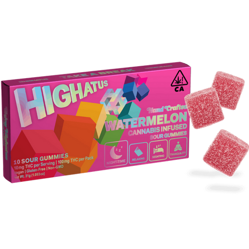 HIGHATUS - 100MG GUMMIES - WATERMELON (I) | SDFLEET Delivery
