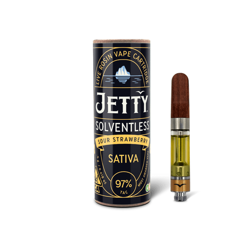 JETTY - 1G CART. SOLVENTLESS - SOUR STRAWBERRY (S) | SDFLEET Delivery