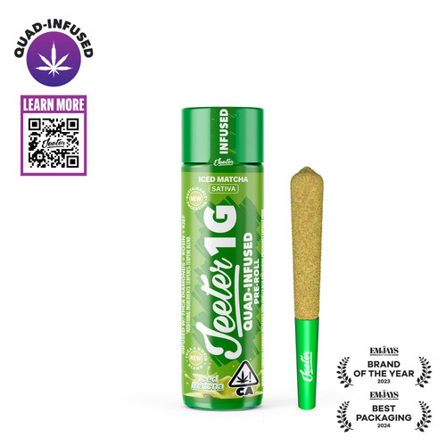 JEETER - QUAD 1G INFUSED PREROLL - ICED MATCHA (S) | SDFLEET Delivery