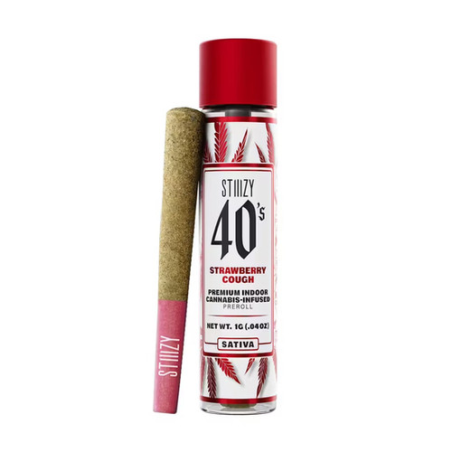 STIIIZY - 40's 1G PREROLL - STRAWBERRY COUGH (S) | SDFLEET Delivery