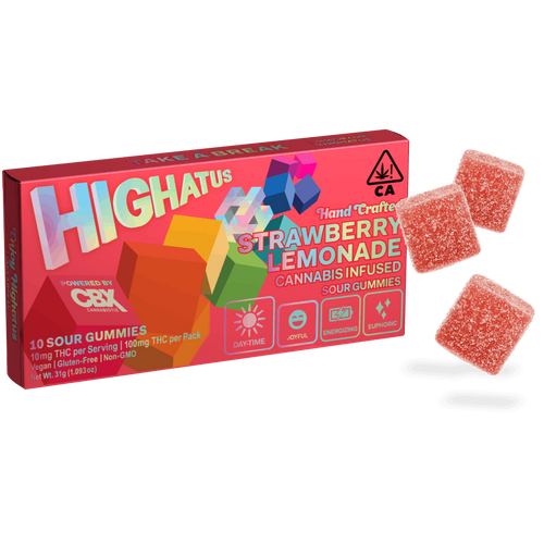 HIGHATUS - 100MG GUMMIES - STRAWBERRY LEMONADE (S) | SDFLEET Delivery