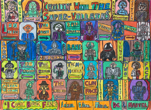 "Chillin' With The Super-Villains" by Adam Hines | Project Onward