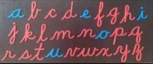 Alfabeto Montessori tradicional | Lasletrasdetoni