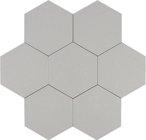 7 x 8 Tile Albatross Hex Color Pumice Glossy | Licari Tile & Home