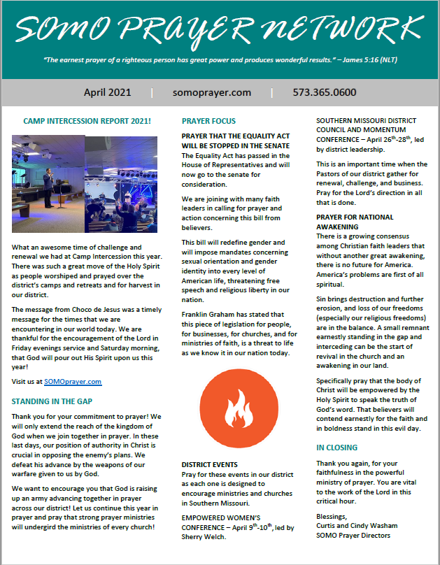 SOMO Prayer Network | Prayer Focuses