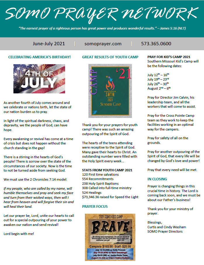 SOMO Prayer Network | Prayer Focuses