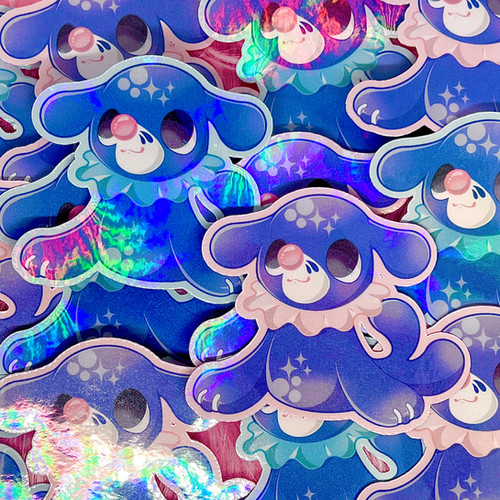 Popplio Evolution Line Stickers (2-3/4 inch/70 mm | Luminous Senecio