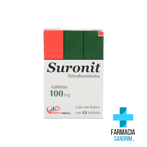 Suronit Nitrofurantoina 100 Mg Caja Con 12 Tabletas SANORIM Suronit Nitrofurantoina 100 Mg Caja Con 12 Tabletas SANORIM