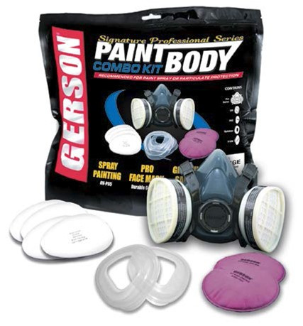 Gerson Paint & Body Respirator Kit With Replaceable OV/P95 & P100 ...