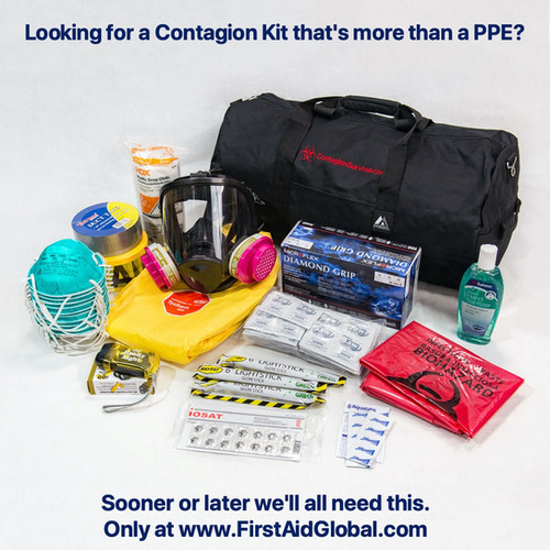 HazMat-Nuclear-Pandemic-Contagion Kit for Three Persons | First Aid Global